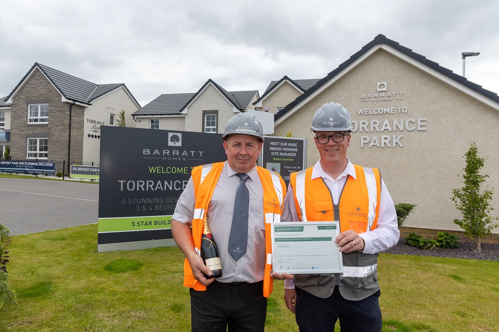 Barratt Developments welcomes local MSP to Motherwell development | Scottish Construction Now